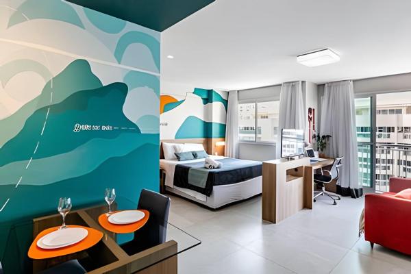 Flat Verano Stay Excelência Em Atendimento Wifi Fibra Smart Roku Tv Vaga Veicular Sob Consulta E Reserva Vista E Sol Da Manha - Rio de Janeiro
