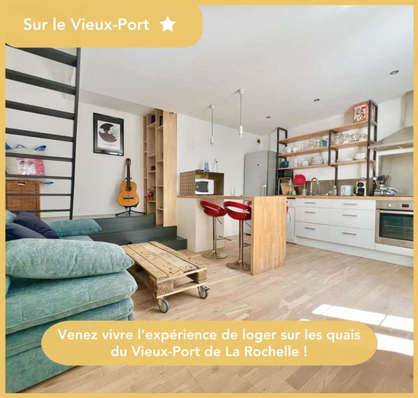 Appartement Sur Le Port - Duplex Cosy & Moderne Face Au Port - Wifi Gratuite - Parfaitement ÉQuipé - La Rochelle