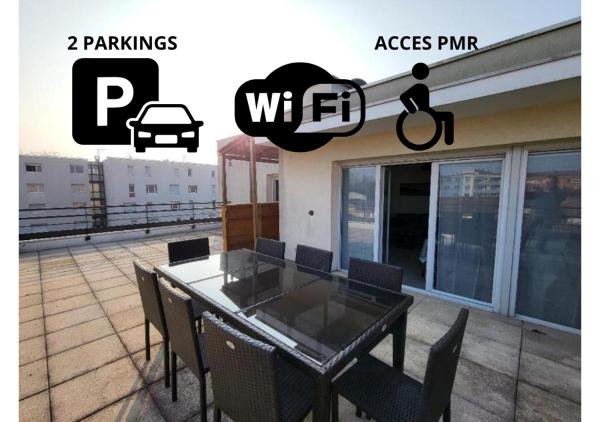 Rooftop 3 Chambres, Terrasse, Garage - Beynost