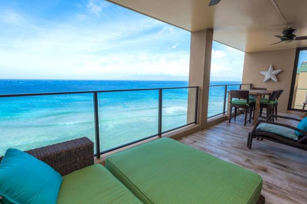 Kbm Resorts Free Car Mahana Oceanfront 2-bedroom Penthouse With Gorgeous Sunsets Mah-1211 - Maui