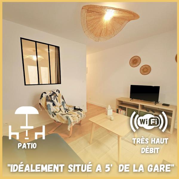 T2 Tout Confort - Proche Gare - Patio - Angoulême