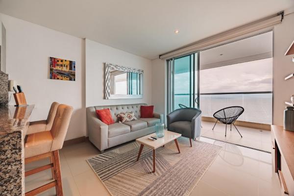 Apto De 2 Habitaciones Con Imponente Vista Al Mar En Bocagrande - Cartagena
