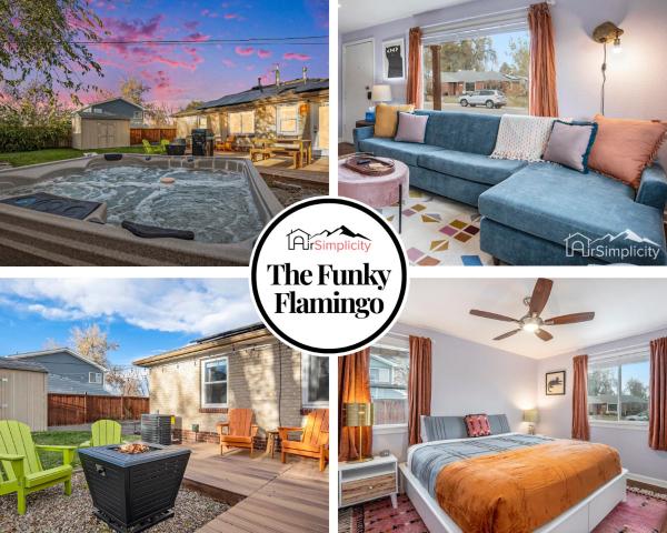 The Funky Flamingo Hot Tub Bbq Fire Pit - Arvada, CO