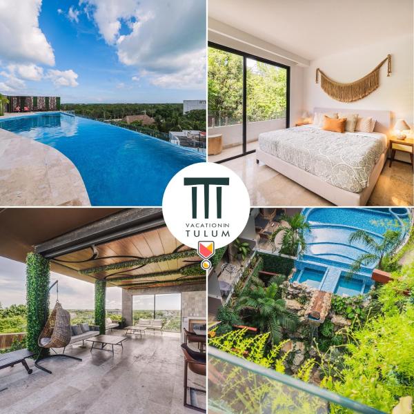 Central 2br Sun Lover's Nest W Gym Rooftop Spa - Tulum