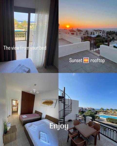 Queit Amazing Penthouse With Rooftop 360 ,Pool , Beachfront And Bbq - Girne