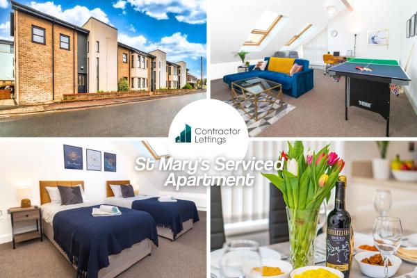 Stylish 2 Bedroom Apartment By Your Lettings Short Lets & Serviced Accommodation Peterborough With Free Wifi,parking And More - St Neots