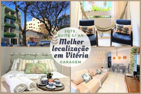 3qts, Ar Na Suíte, Wi-fi 280mb A 500m Praia - Vitória
