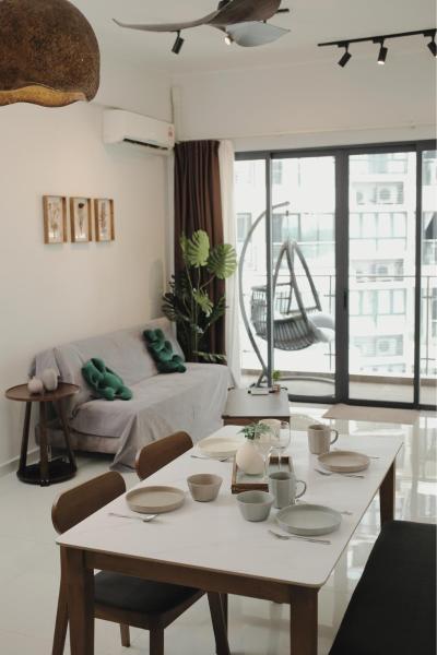 Danga Bay Timber Lounge 2br With Dryer - Johor Bahru