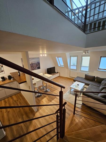 Ferienwohnung 57m2 Apartment 2 Raum Maisonetten Wohnung Im Zittauer Stadtzentrum Innenstadt Innenring Top Lage Markt Und Rathaus Nähe - Zittau