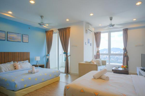 Mansion One L 4pax Studio L Mountainview & Cityview L Gleneagles - Tanjung Tokong
