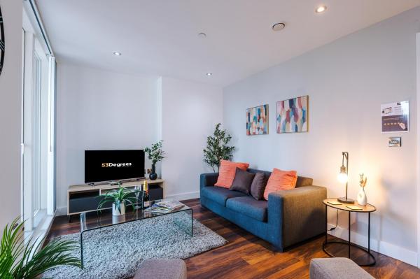 Sleek Apartment In Manchester By 53 Degrees Property, Ideal For Couples, Amazing Location! - Stockport