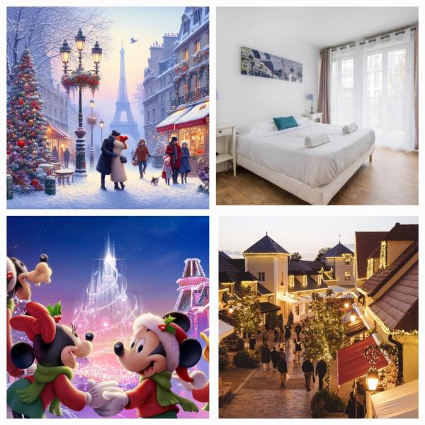 Disney, Very Spacious Comfortable 3 Bedrooms Family Apartment, 8 Pers, Wifi, Netflix - Serris