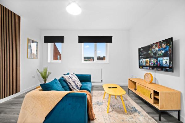 Stylish Apartment - Netflix - Fast Wifi - Parking - Top Rated 4mh - Staffordshire