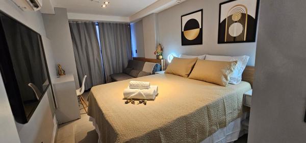 Flat Premium Aconchegante E Super Confortável Em Cabo Branco - Santa Rita