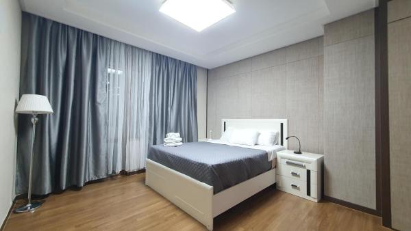 19 эт Хайвилл 2х комн с 2мя кроватями и раскладным диваном на 1-5 гостей с шикарным видом на Мечеть Хазрет Султан - Astana - Nur-Sultan