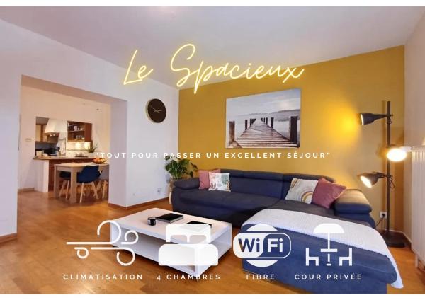 Le Spacieux - Centre-ville - 4 Chambres - 8 Pers - Sarreguemines