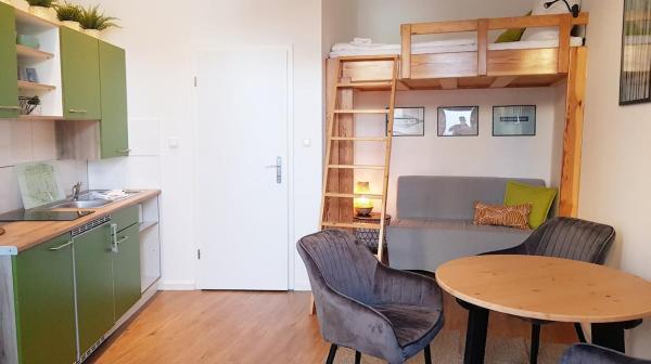 Green Apartment N40 Cosy Studio For 3 Guests, Terrace - Berlin