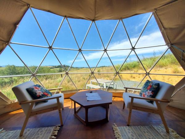 2 Waipu Eco Off-grid Luxury Glamping Seaview Geodesic Dome - Northland
