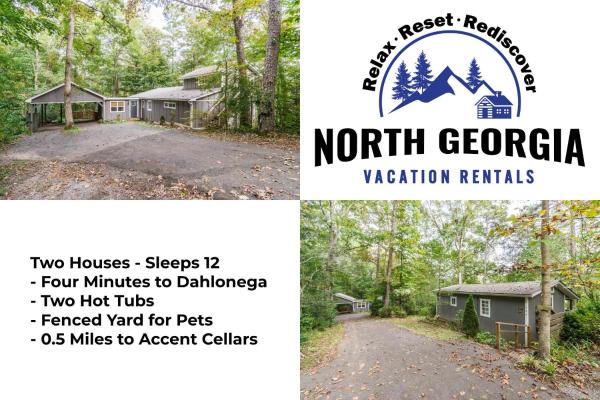 New Listing! Two Houses - 4 Minutes To Dahlonega - Dawsonville, GA