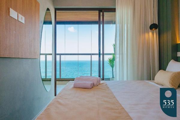 Apartamento Vista Mar A 100 Metros Da Praia - Barra