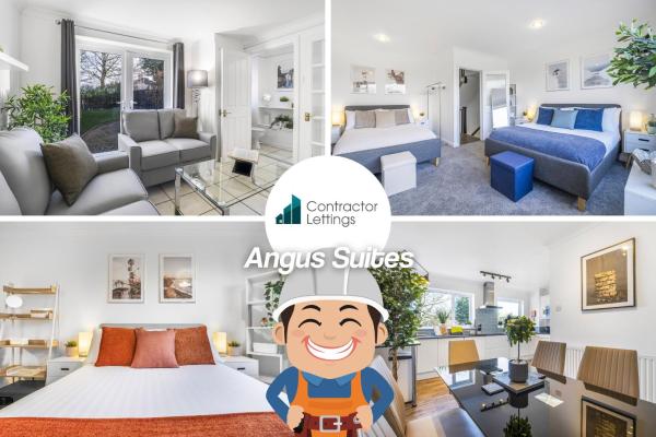 4 Bedroom Elegant House Near Peterborough City Center With Free Parking - Angus Suites By Contractor Lettings - Lincolnshire