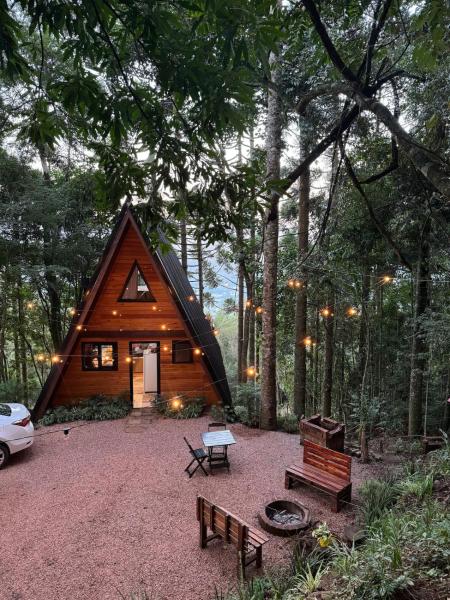 Cabanas Da Mata Com Vista Para As Montanhas Na Serra Gaúcha - Nova Petrópolis