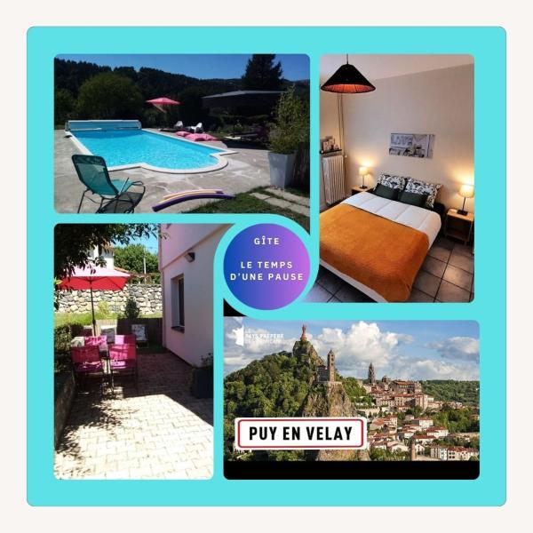 Gîte "Le Temps D'une Pause" Terrasse Et Piscine - Brives-Charensac