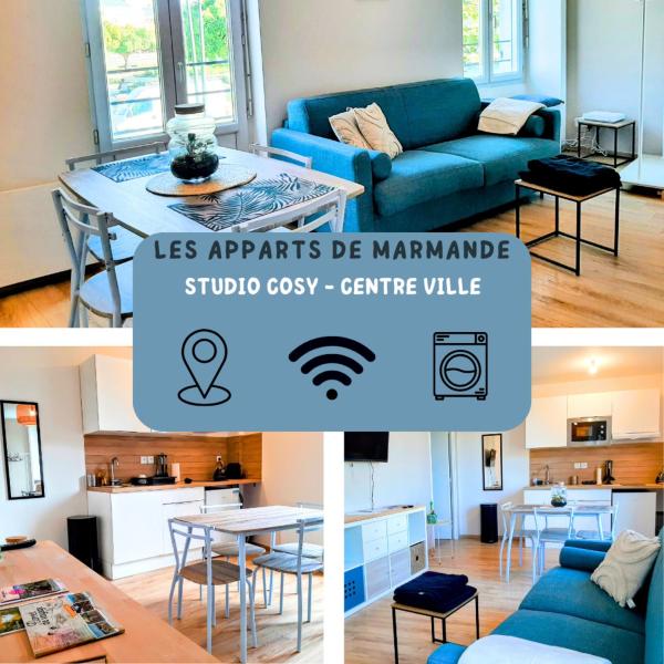 Appartement Tout éQuipé - Face à La Gare - Wifi Rapide - Idéal Pro & Courts Séjours - Marmande