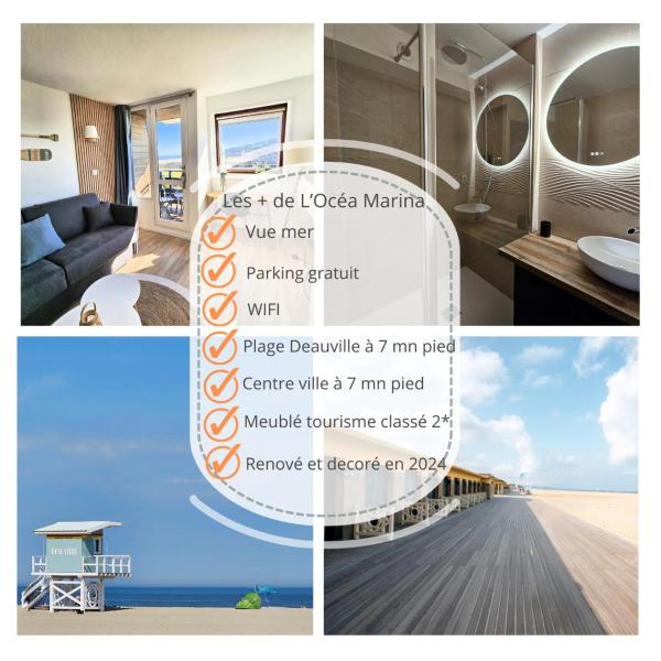 Ocea Marina Appartement Vue Mer Refait à Neuf Avec Parking Privatif - Deauville