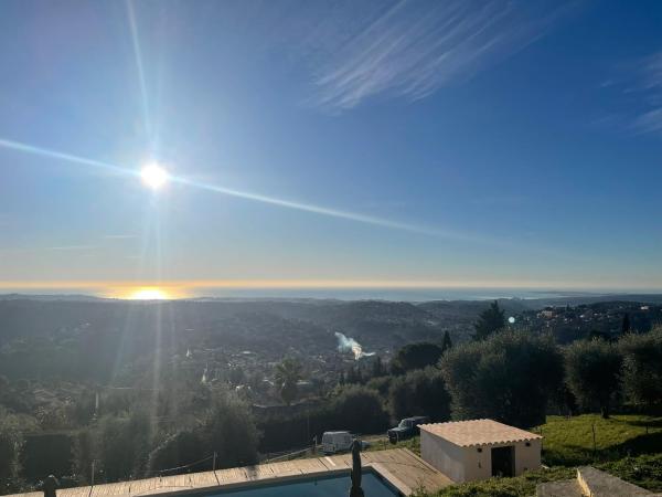 Cocon De Bien-être à Vence Avec Vue Mer, Piscine Et Terrasse Ensoleillée - Saint Paul de Vence
