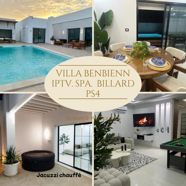 Villa Benbienn Piscine Iptv Billard Américain Wifi Illimité Très Bon Emplacement - Djerba