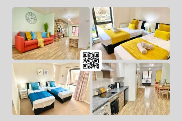 Spacious 5 Bed Townhouse Manchester, Salford Qauys - Two Bedroom With Parking - Salford