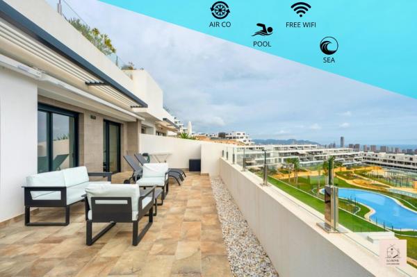 Appartement Cosy Avec Jolie Vue Piscine Et Mer By Lg Home - Finestrat