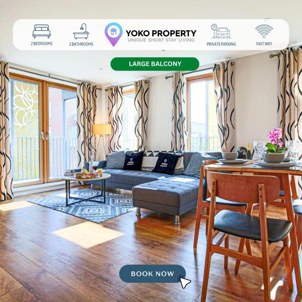 Campbell Park Apartment - City Centre - Free Parking, Balcony, Super-fast Wifi And Smart Tv With Netflix By Yoko Property - Milton Keynes