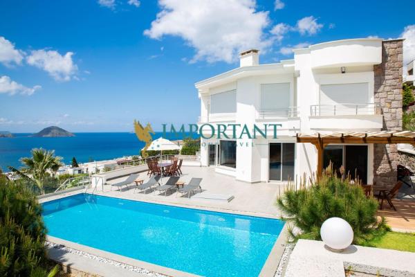 Bd4123 Five Bedroomed Villa With Pool And Sea View - Turgutreis