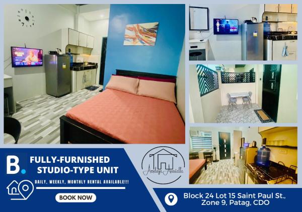 Amplayo Apartelle Fully-furnished Studio Type Apartment - Cagayan de Oro