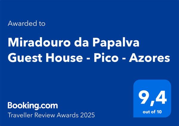 Miradouro Da Papalva Guest House - Pico - Azores - Pico