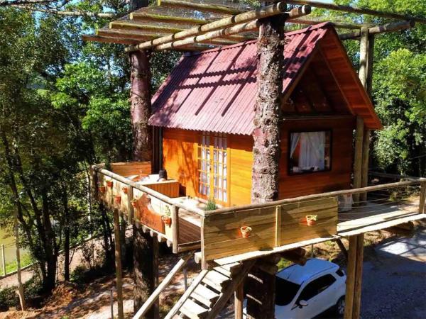 Casa Na áRvore Com Hidro, Piscina, Trilha, Cavalo - Garibaldi