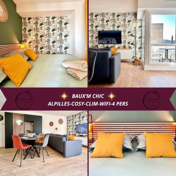 Baux'm Chic - Alpilles, Grand Studio Cosy, Clim, 4 Personnes - Maussane-les-Alpilles