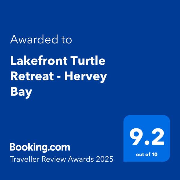 Lakefront Turtle Retreat - Hervey Bay - Free Parking - Self Check In - Hervey Bay