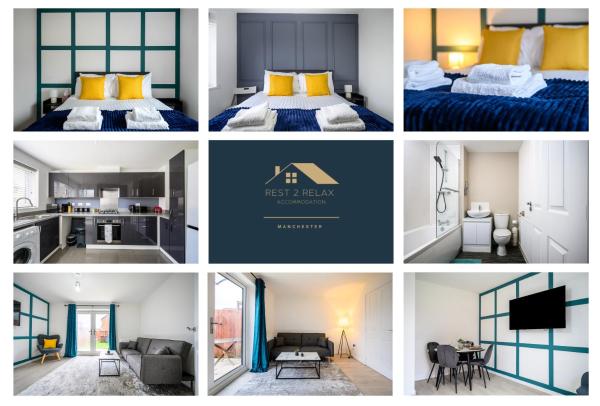 Sleeps 5, City Centre Close, Manchester, Free Fast Wi-fi, Free Parking, 55-inch Tv, Self-check In - Contractors! - Salford