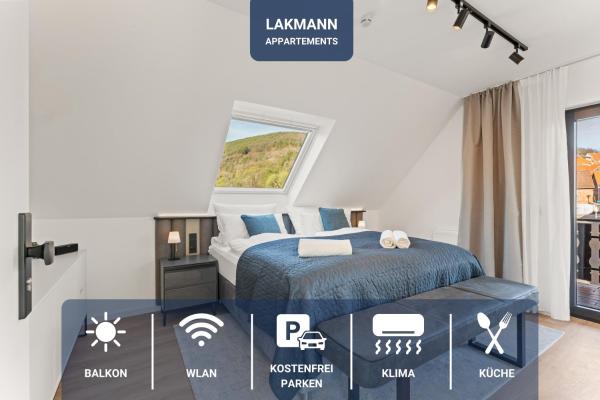 1-2 Personen - Parkplatz - Fahrradgarage - Zentrum - Küche - Balkon - Wlan - Klima - Sankt Martin