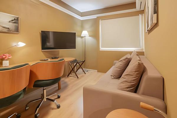 907 Flat Particular Dentro Do Hotel Transamérica Bela Cintra + Sofá Cama! - Moema