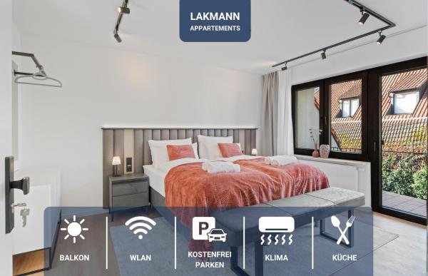 1-2 Personen - Parkplatz - Zentrum - Küche - Balkon - Klima - Landau
