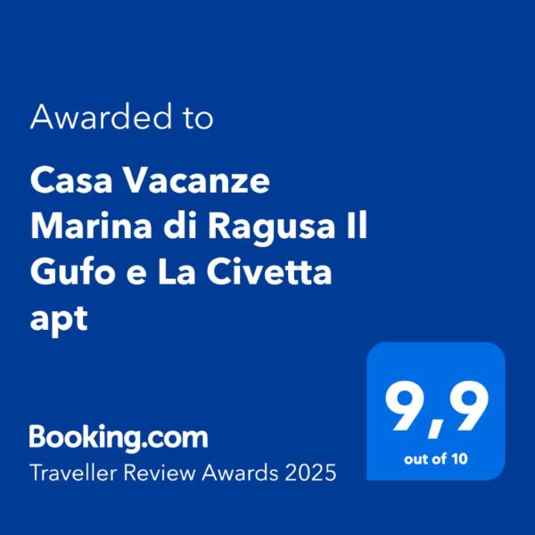 Casa Vacanze Marina Di Ragusa Il Gufo E La Civetta Apt - Marina di Ragusa