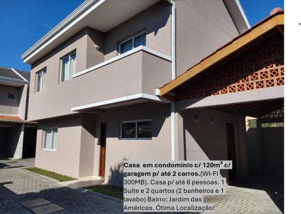 Casa Curitiba 120m² (1 Suíte E 2 Quartos) Com Garagem Em Condomínio - Curitiba