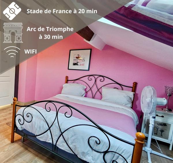 Chambre Privée Dans Logement Partagé, Pinky Elisabeth Cozy Paris & Stade De France - Stains
