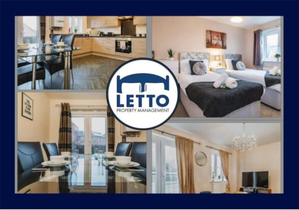 Letto Serviced Accommodation -Sleeps 7 - Pe7 - Free Parking - Peterborough, Royaume-Uni