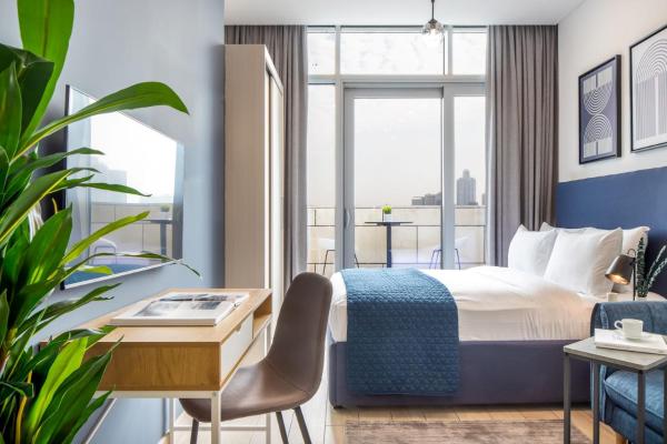 Silkhaus Modish Studio With Burj Khalifa View, Pool Access - Dubaï