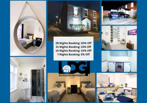 Town Centre House With Parking, Wi-fi - Stafford